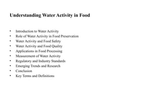 Understanding Water Activity in Food.pptx