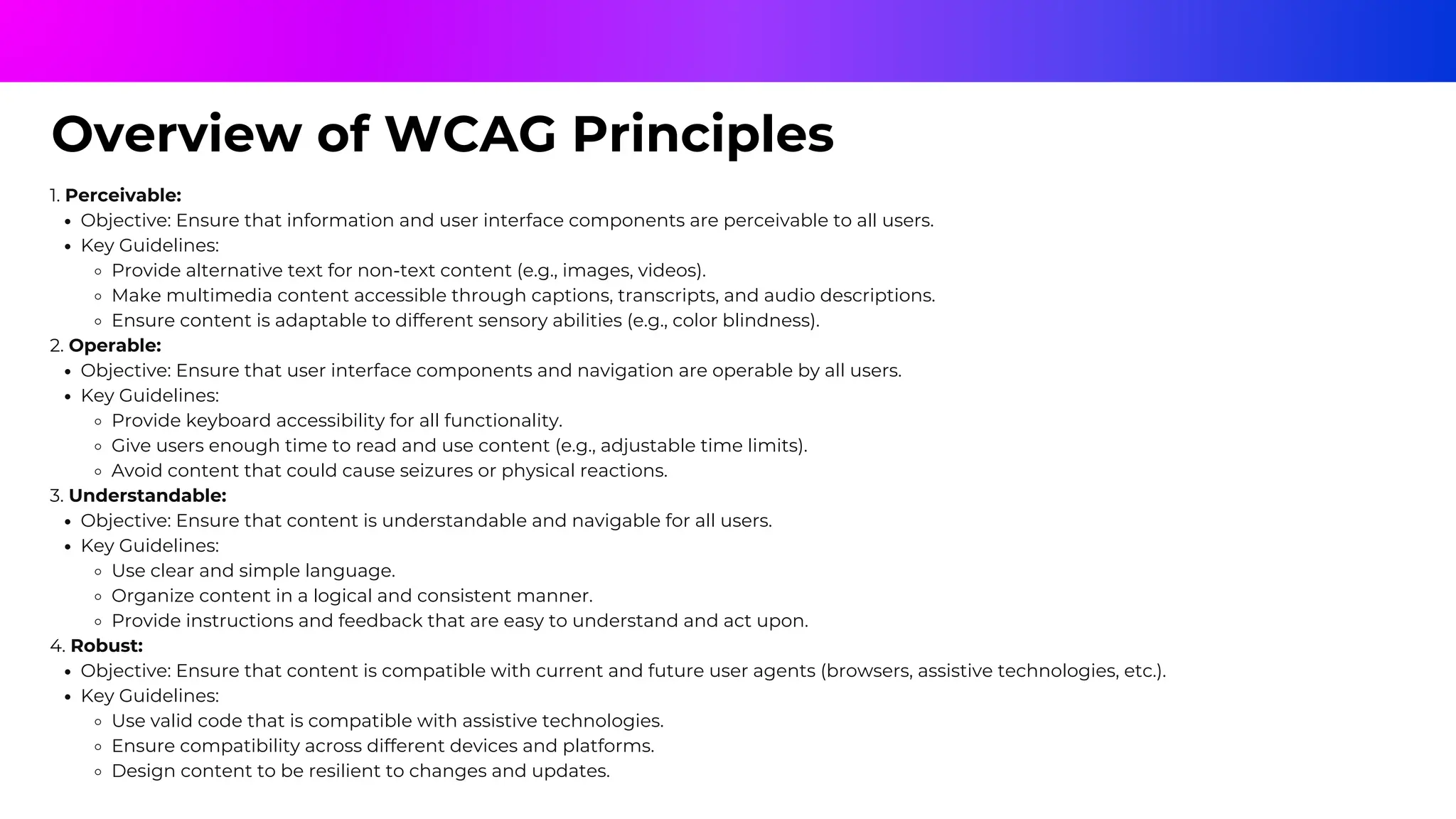 Understanding WCAG 2.0 Compliance: Creating Accessible Web Content for ...