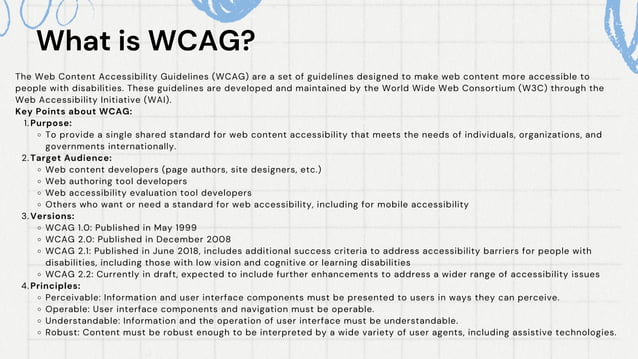 Understanding WCAG Compliance Requirements: Ensuring Accessibility for All Users | PDF | Web ...