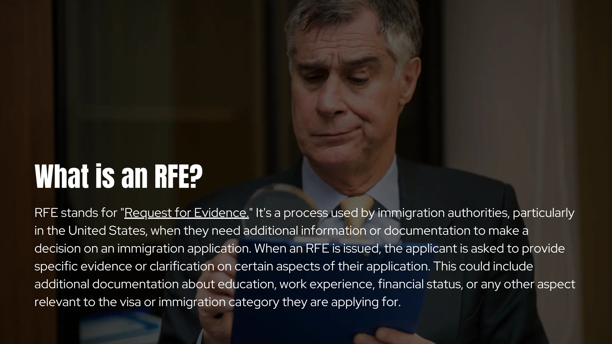 Understanding What is RFE and Its Importance | Document Evaluation | PDF