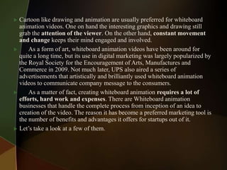 Understanding whiteboard animation | PPT