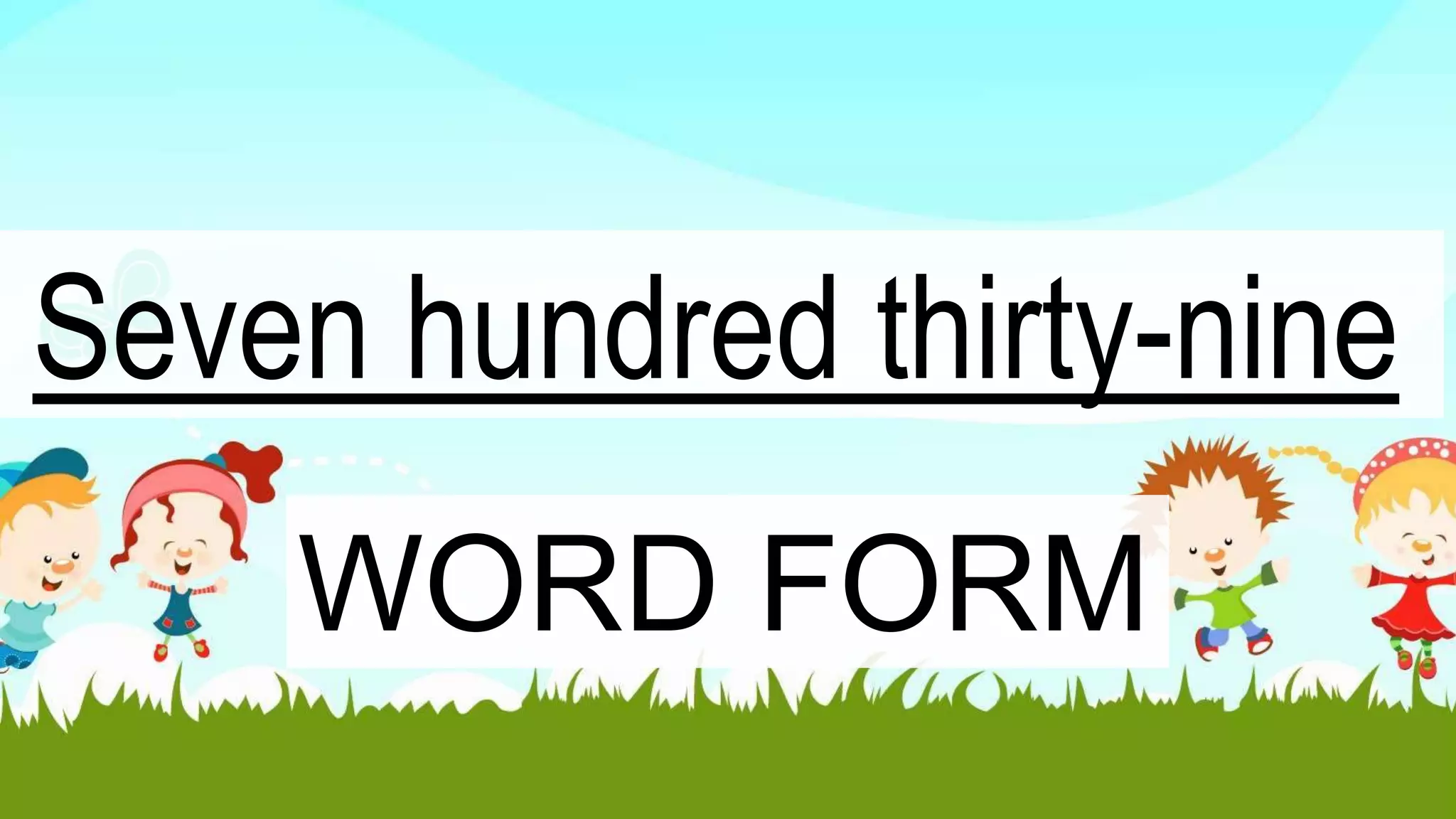 Understanding whole numbers | PPTX