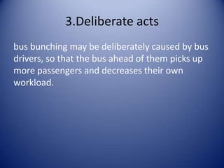 Bus Service Problems | PPTX