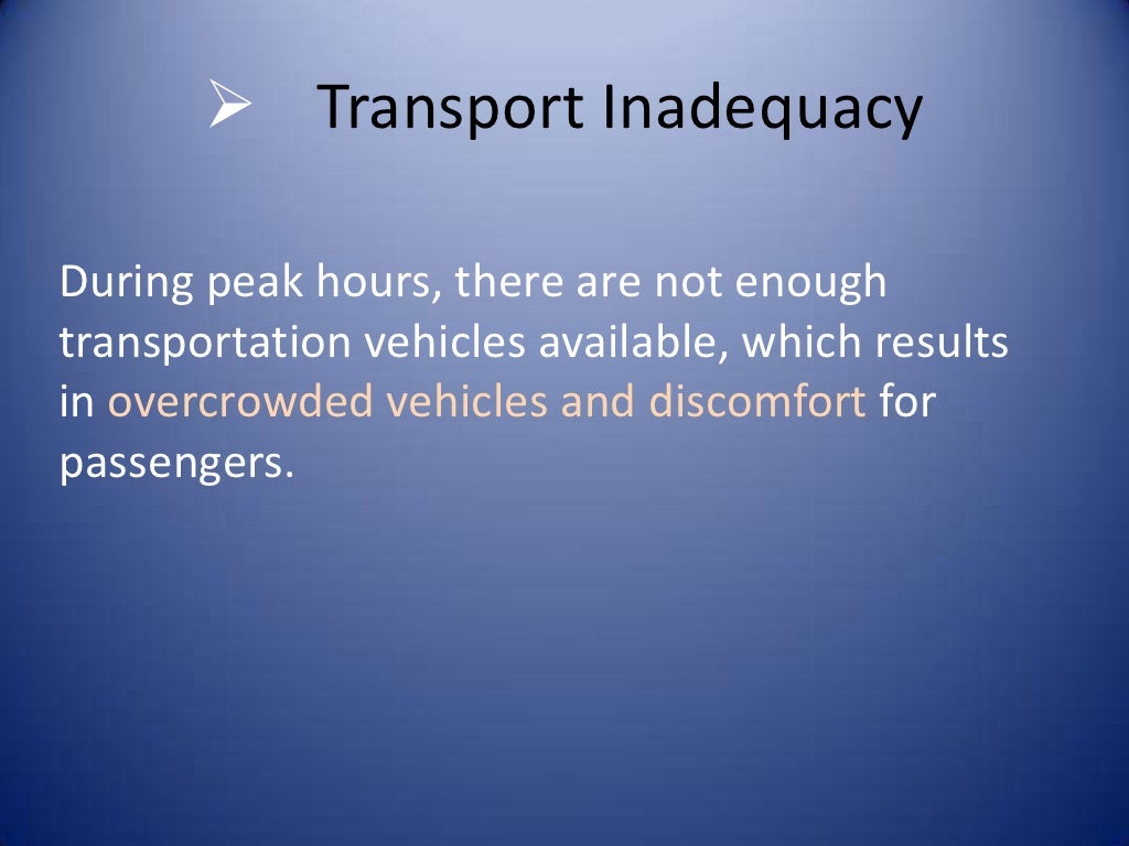 Bus Service Problems Bus Service Problems