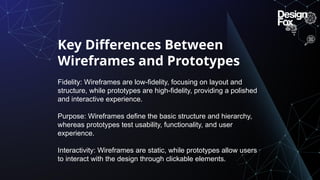 Understanding Wireframes and Prototypes in Digital Design | PPTX