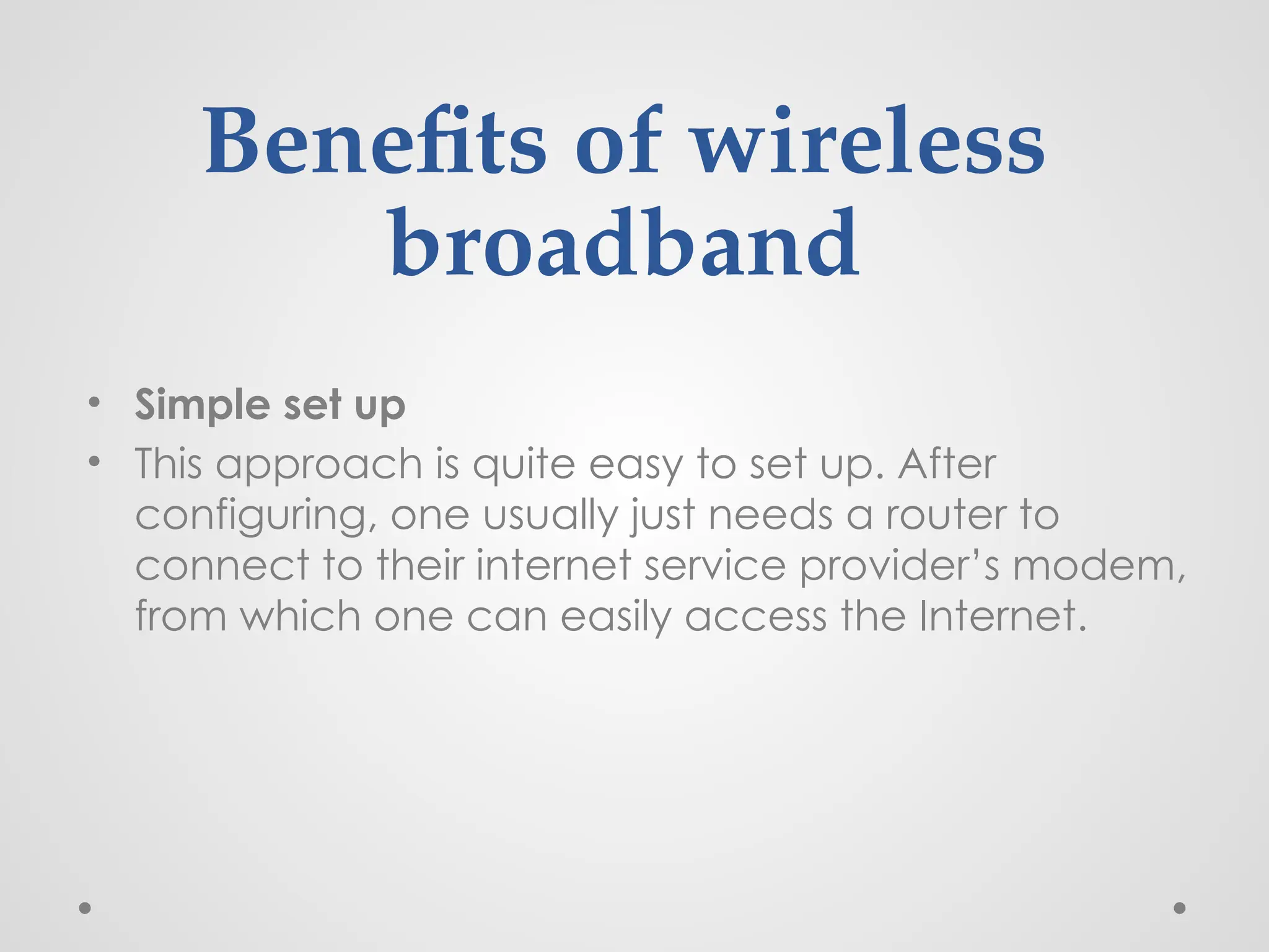 Understanding wireless broadband services | PPTX | Computer Networking ...