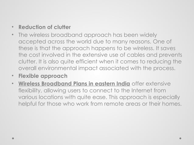 Understanding wireless broadband services | PPTX | Computer Networking | Computing