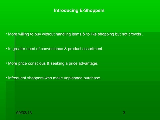 Understanding with e consumer | PPT
