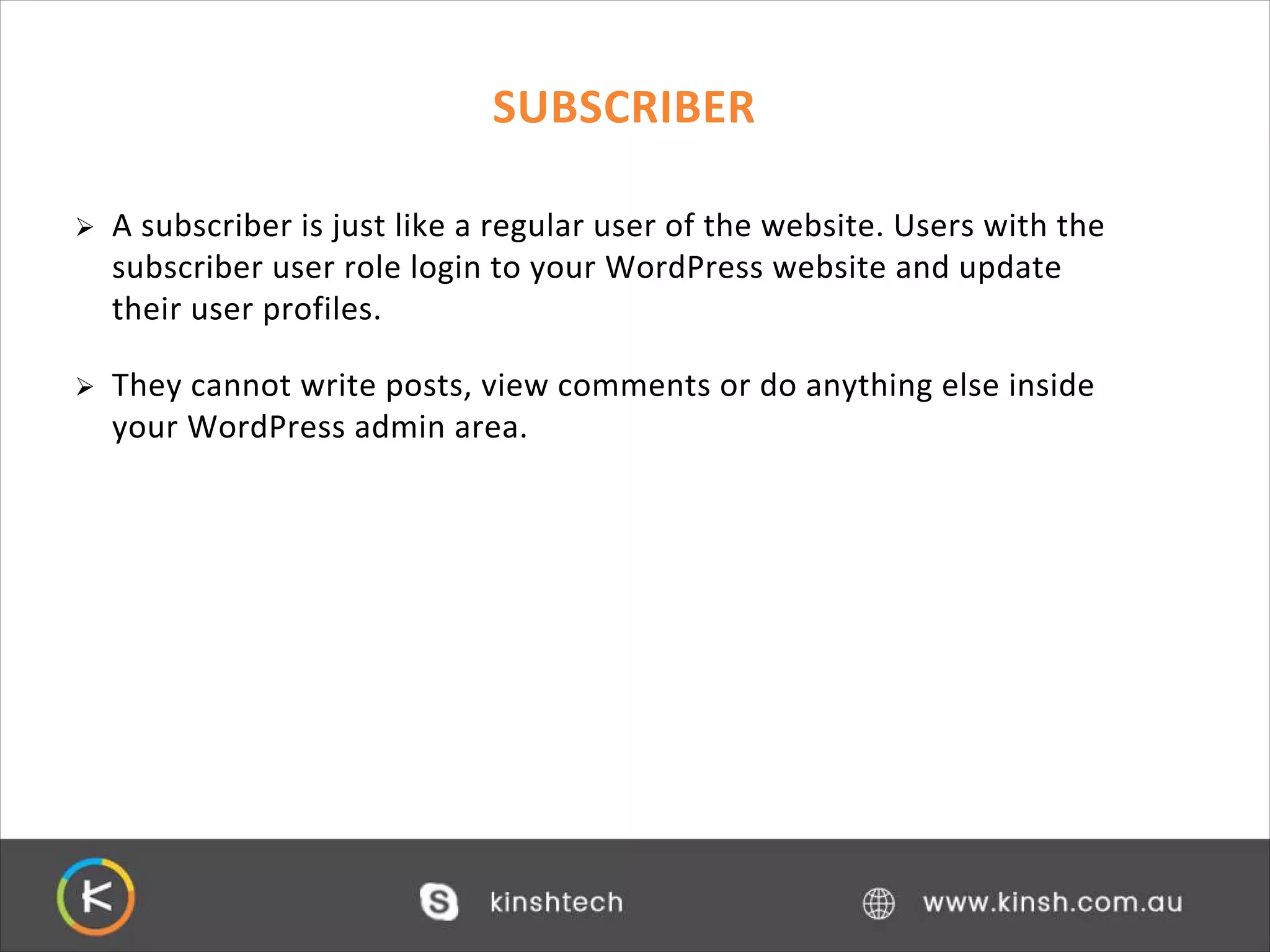 Understanding WordPress User Roles | PDF