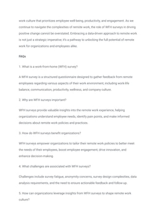 Understanding Work-from-Home Surveys and Their Impact on Remote Work ...