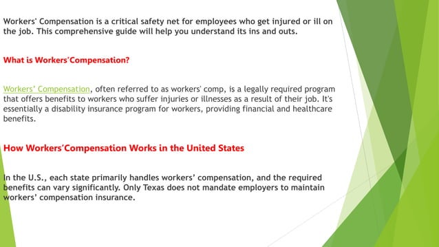 Understanding Workers’ Compensation.pptx | Health Insurance | Insurance
