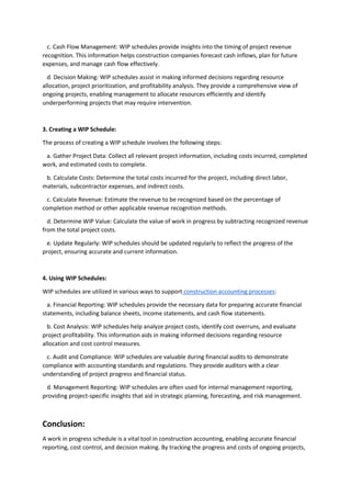 Understanding Work in Progress (WIP) Schedules in Construction ...