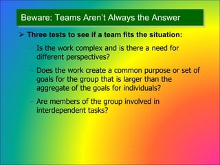 Understanding Work Teams rev1 | PPT