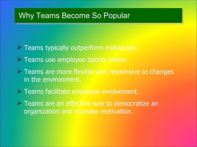 Understanding Work Teams rev1 | PPT | Human Resources | Business