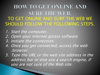 Understanding world wide web and the internet | PPTX