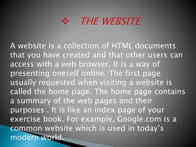 Understanding world wide web and the internet | PPTX