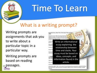 Understanding writing prompts | PPTX