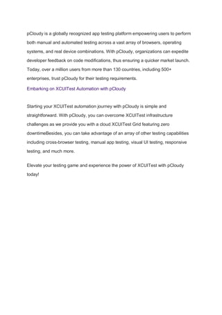 Understanding XCUITest Framework Your Guide to Efficient iOS Testing.pdf