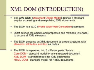 Understanding XML DOM | PPT