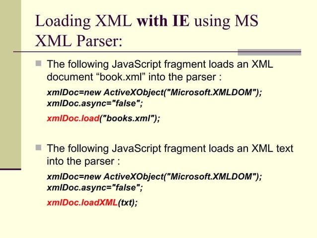 Understanding XML DOM | PPT | Web Design and HTML | Internet