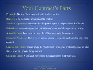 Understanding your contracts | PPTX