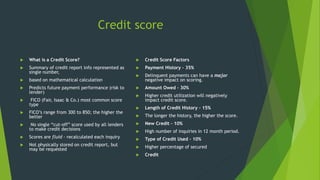 Understanding your credit. | PPTX