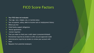 Understanding your credit. | PPTX