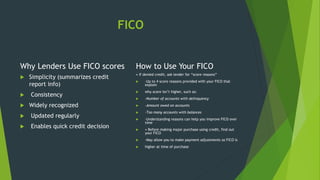 Understanding your credit. | PPTX
