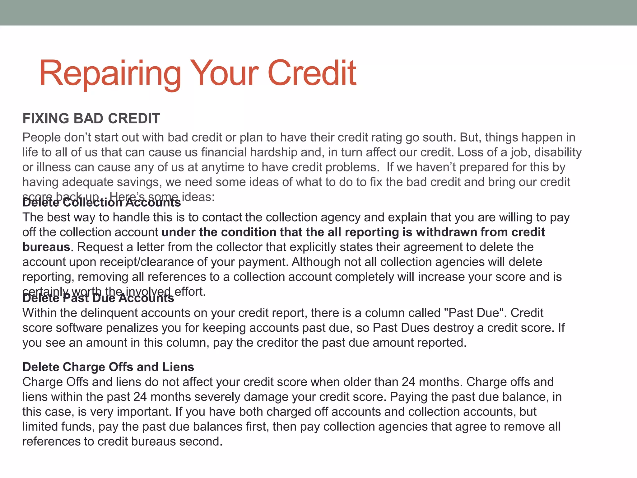 Understanding your credit report | PPTX | Credit Cards | Personal Debt