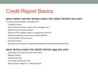 Understanding your credit report | PPT