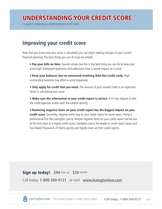 Understanding Your Credit Score | PDF | Home Financing | Personal Debt