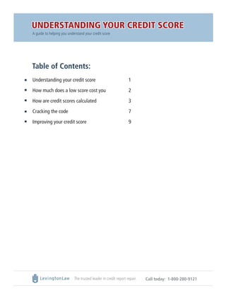 Understanding Your Credit Score | PDF | Home Financing | Personal Debt