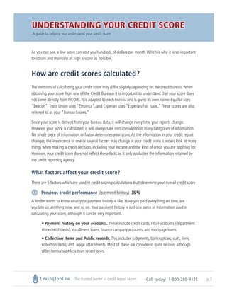 Understanding Your Credit Score | PDF | Home Financing | Personal Debt
