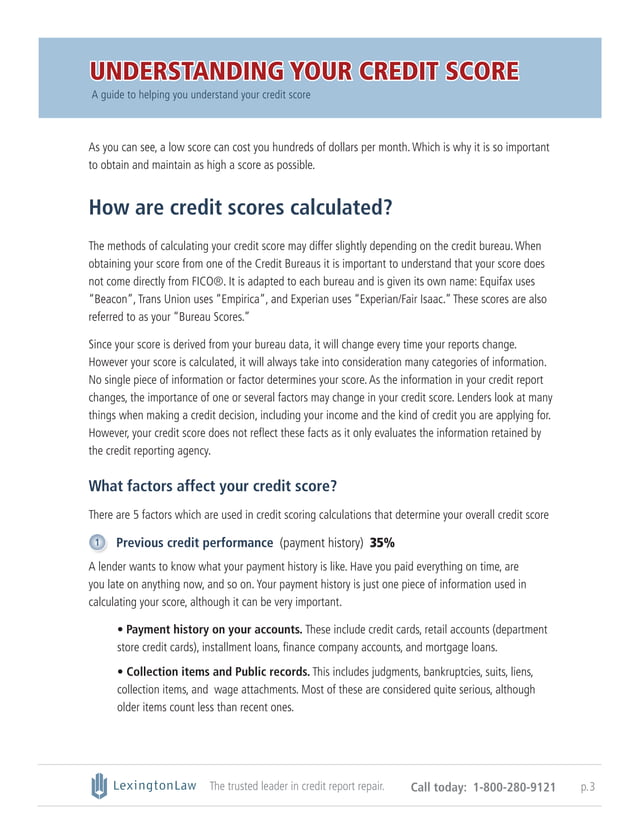 Understanding Your Credit Score | PDF | Home Financing | Personal Debt