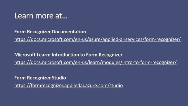 Understanding your documents with Form Recognizer.pptx | Desktop Publishing | Computer Software ...
