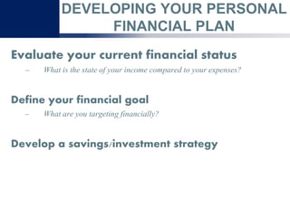 Understanding your financial status | PPTX