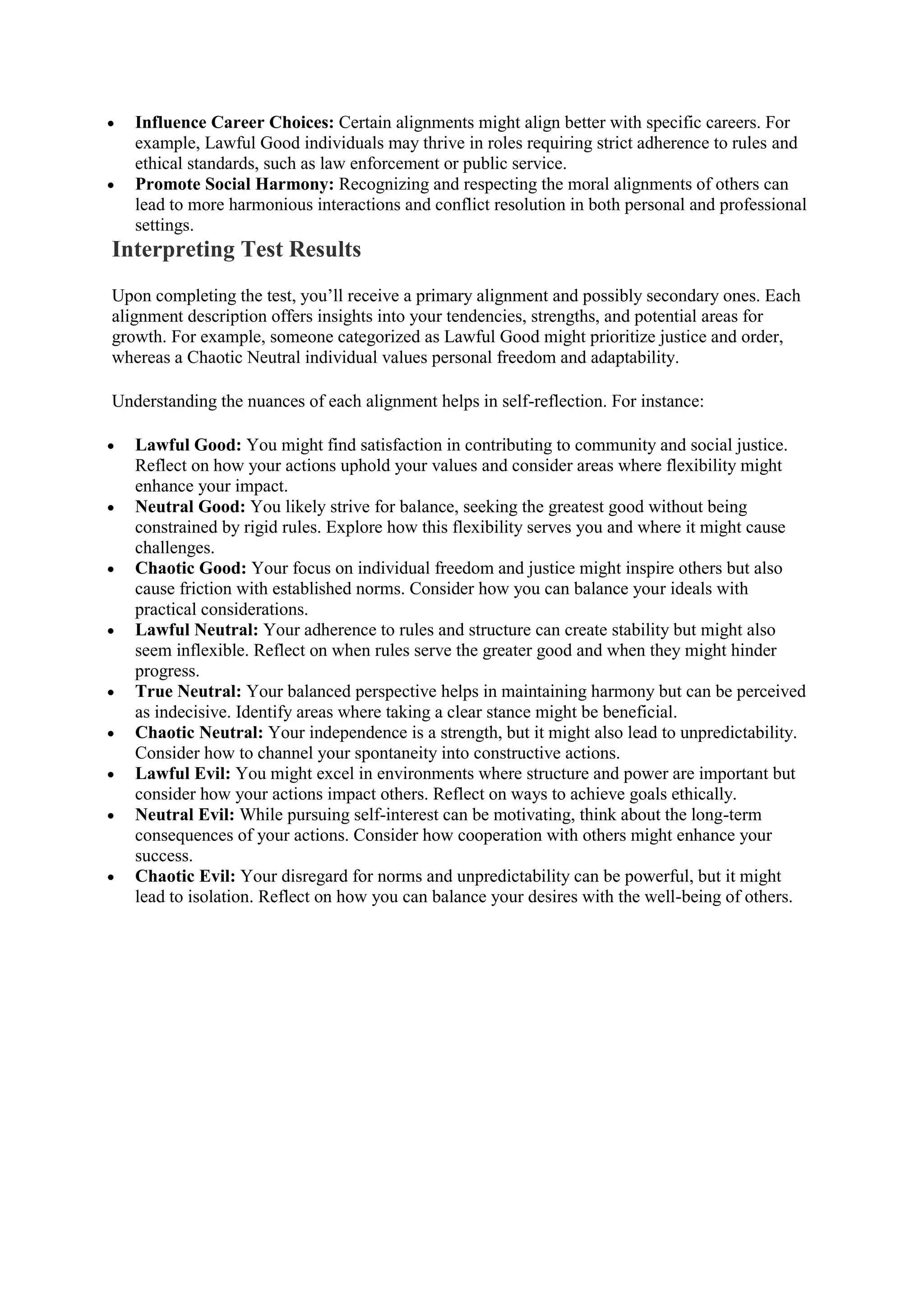 What is a Moral Alignment Test? The Ultimate Guide | The Lifesciences ...