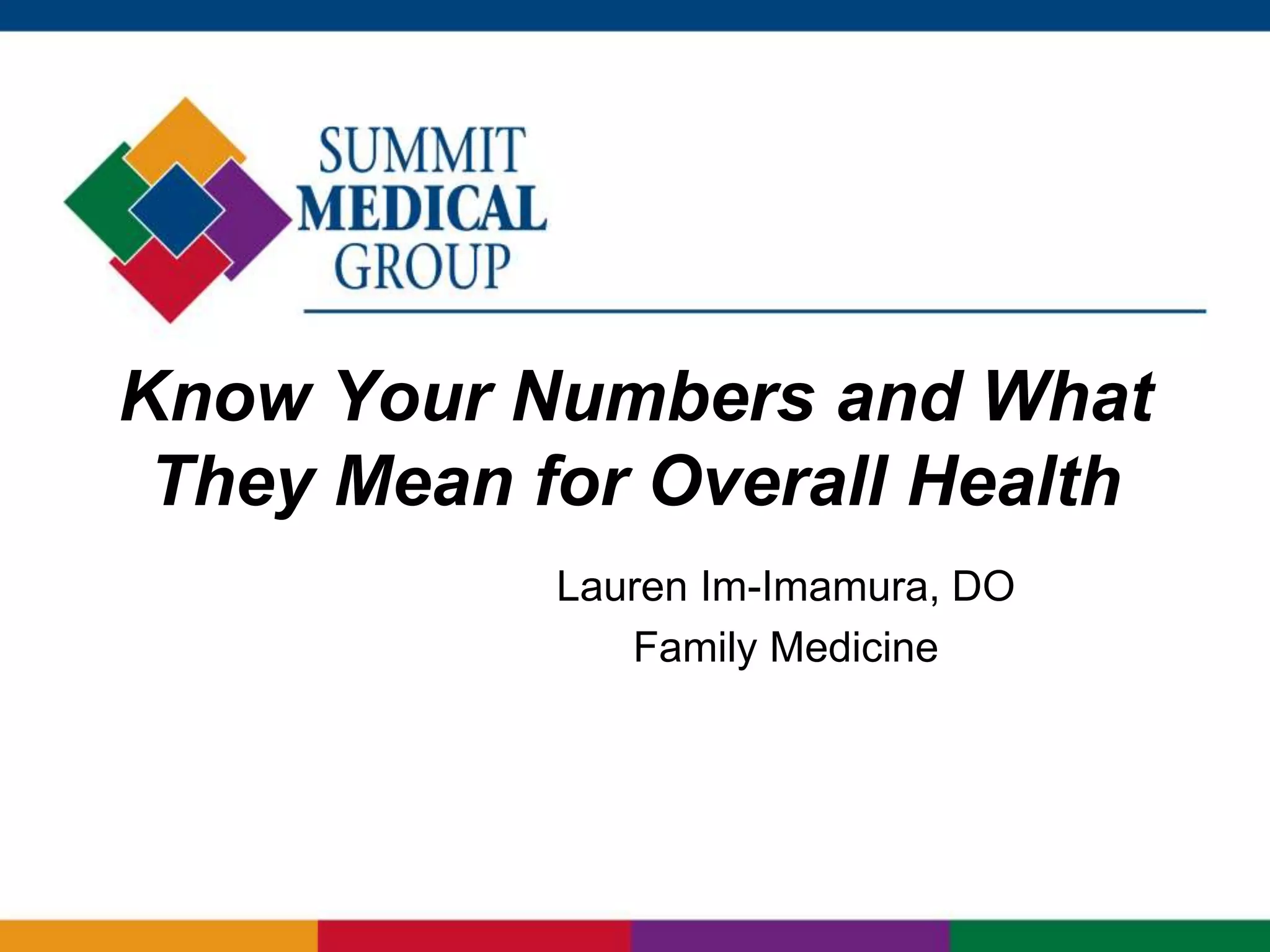 Know Your Numbers and What They Mean for Your Overall Health - Madison ...
