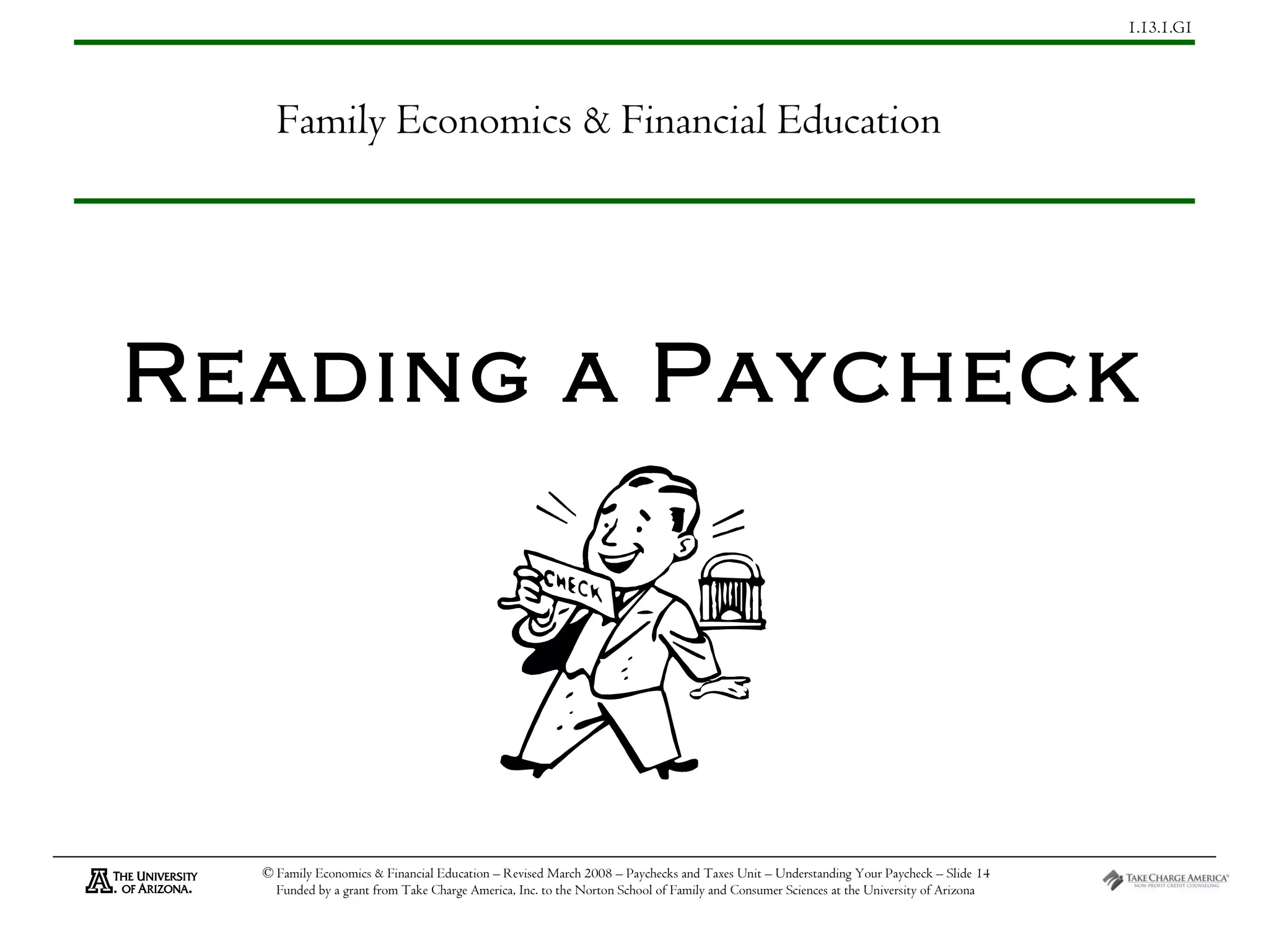 Understanding your paycheck powerpoint presentation 1.13.1 | PPT