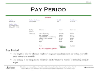 Understanding your paycheck powerpoint presentation 1.13.1 | PPT