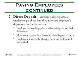 Understanding your paycheck powerpoint presentation 1.13.1 | PPT