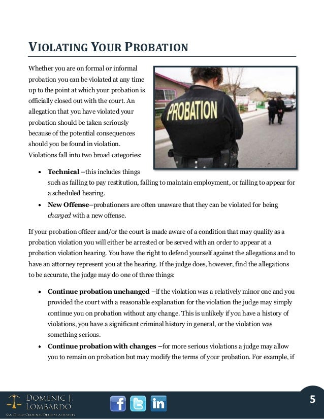 Understanding Your Probation Sentence In California