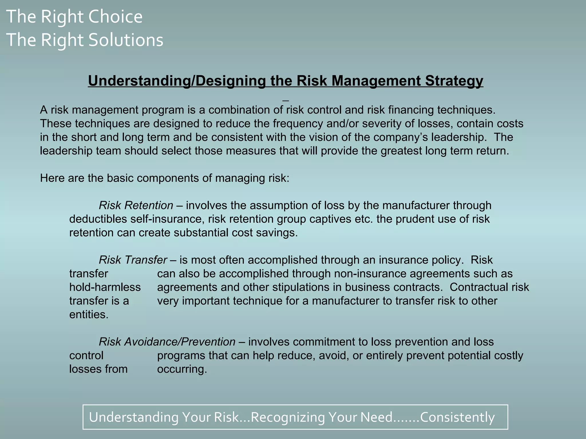 Understanding Your Risk Management Strategy | PPT