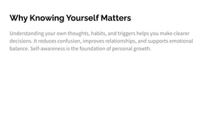 Understanding Yourself Through Psychology. | PDF