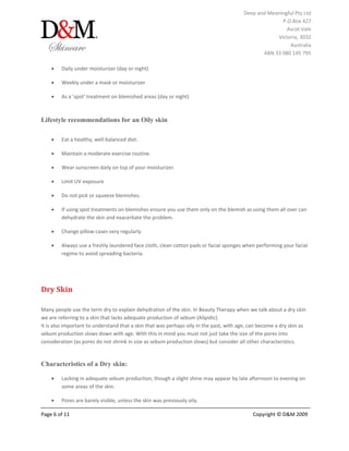 Understanding your skin type | PDF