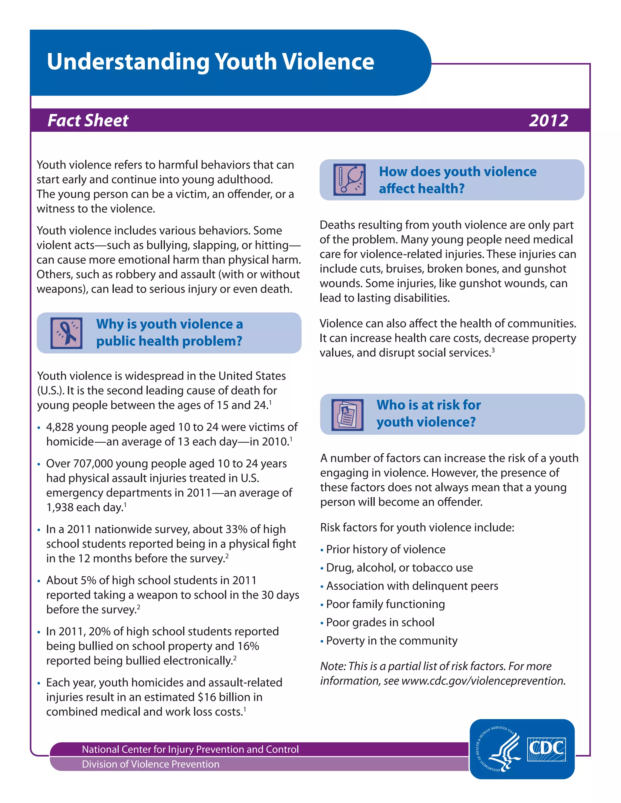 Understanding youth violence | PDF