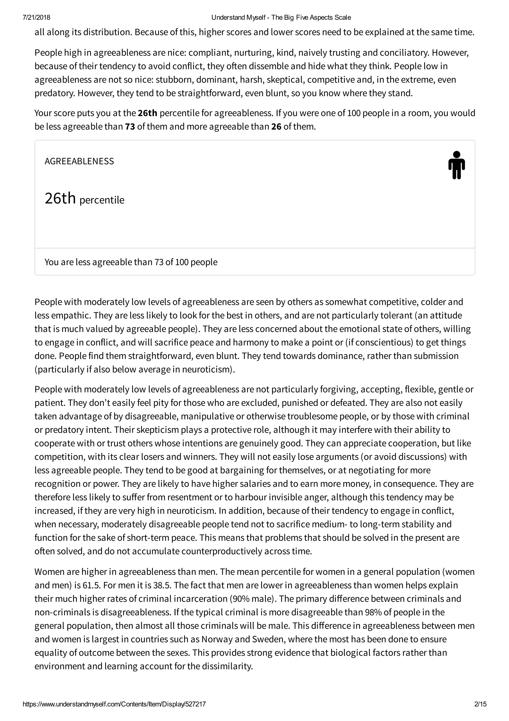 Understand Myself - The Big Five Aspects Scale- Reynir Orn Bachmann ...