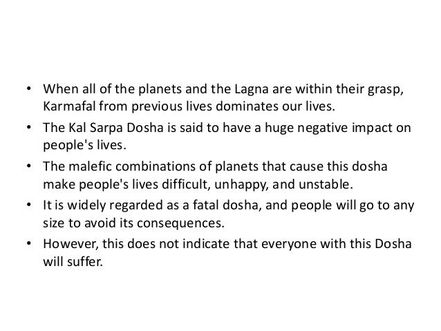 Understand the effects of Kal Sarpa Dosha | PPT