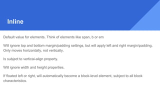 Fundamentals of Browser Rendering Css Overview PT 1 | PPTX