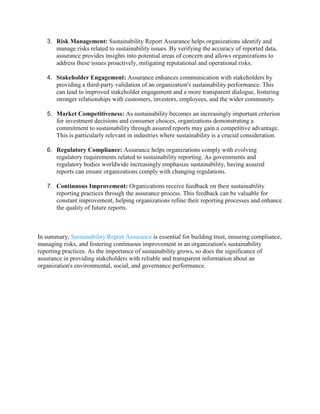 Understand the importance of Sustainability Report Assurance.pdf